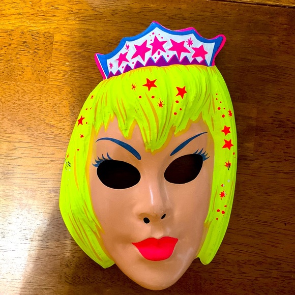 Costumes | Vintage Princess Halloween Mask Collegeville 1984 Queen ...